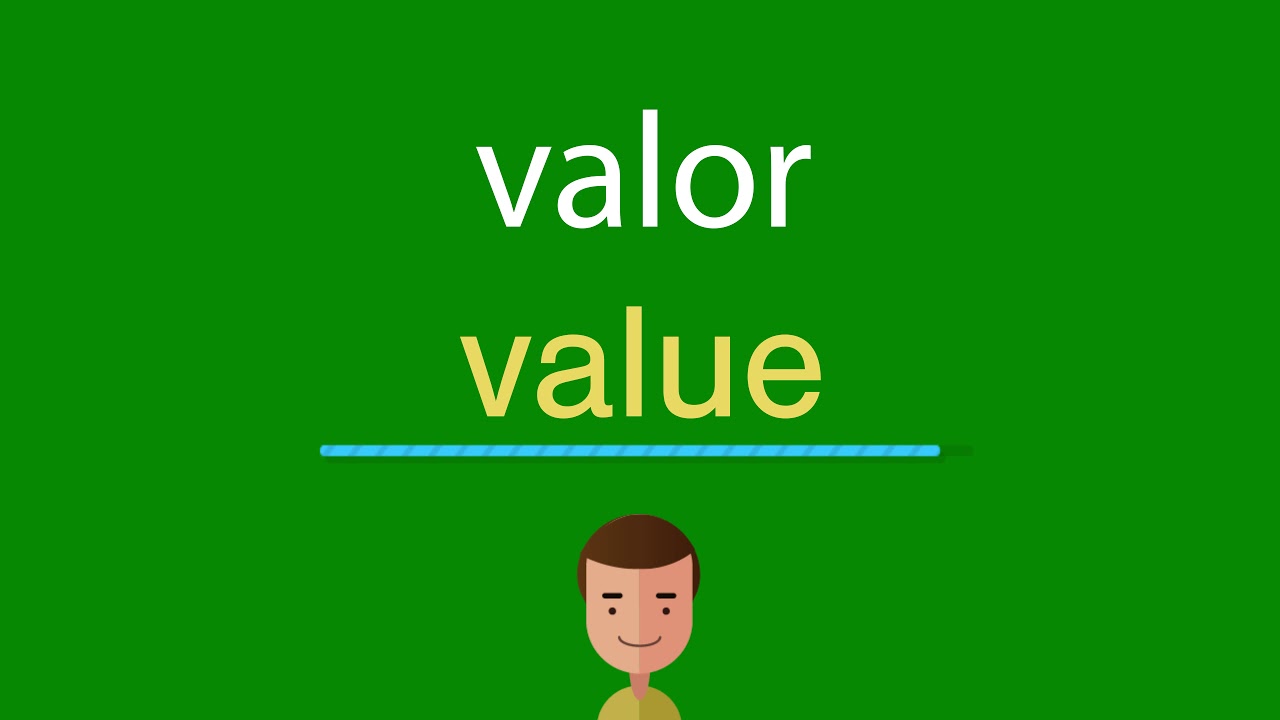 Como dizer valor em inglês - YouTube