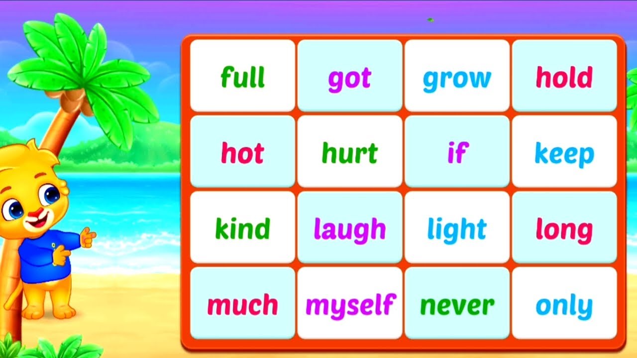 Sight Words ️ Learn to read 📝 Game for kids ️ part 83 - YouTube