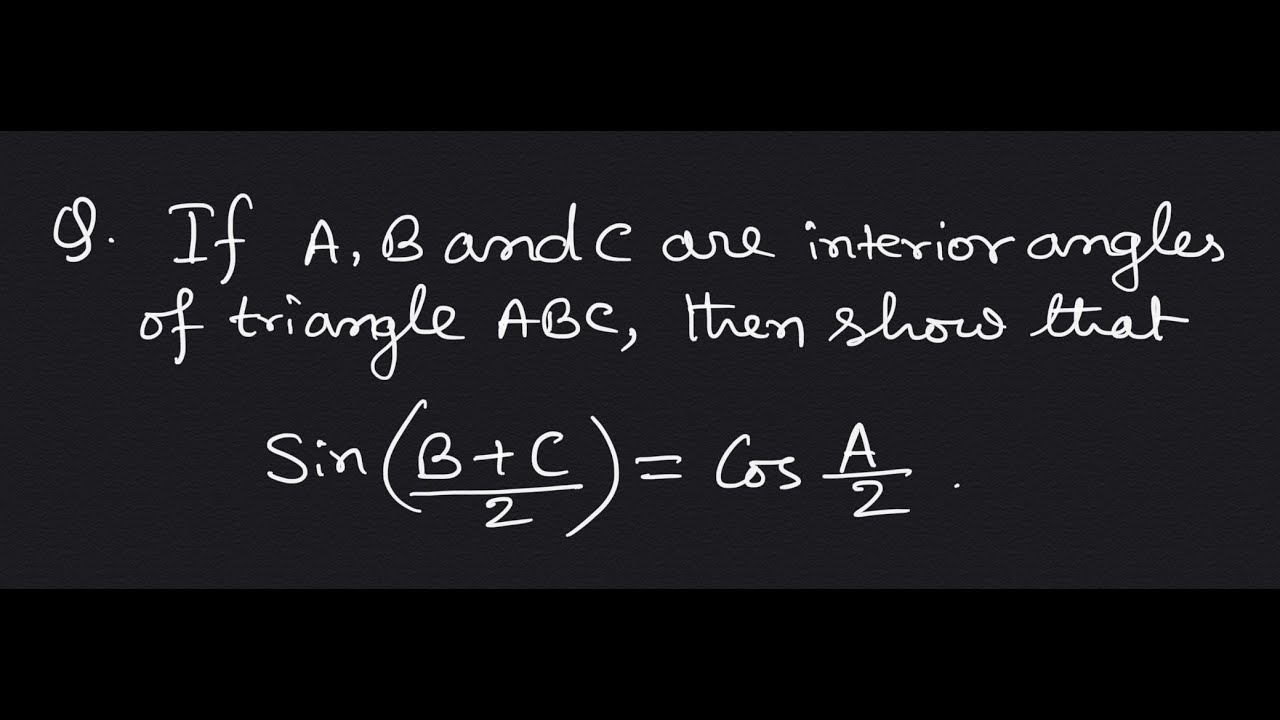 Trigonometric Complementary Angle Problem 10 Youtube 4466