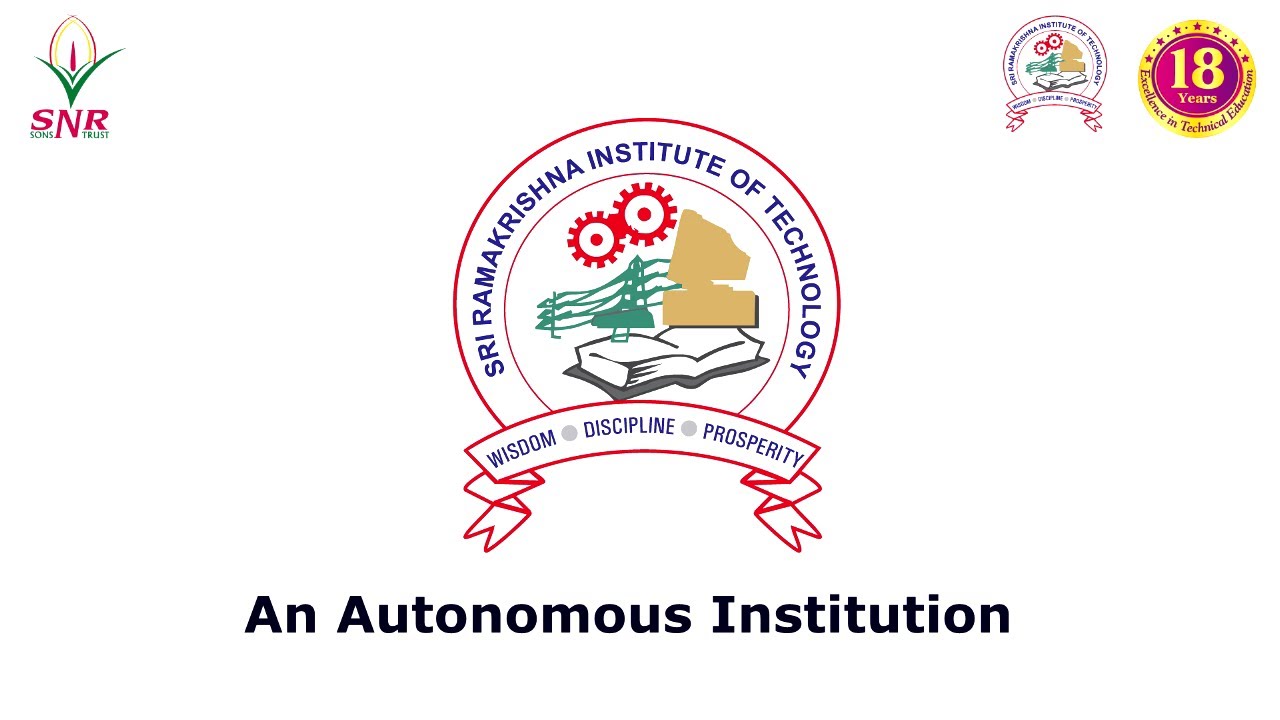 Sri Ramakrishna Institute of Technology, Coimbatore - YouTube