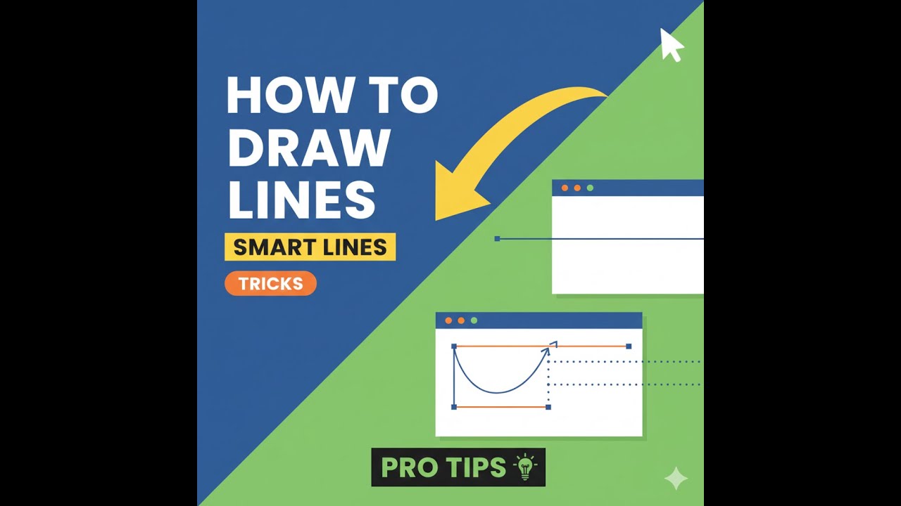 HOW TO DRAW LINES (SMART LINES & TRICKS) - YouTube