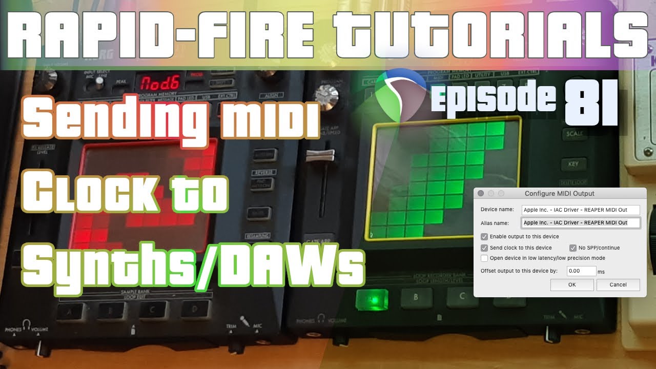 How to Send MIDI Clock to External Synths/Other DAWs (Rapid-fire REAPER ...