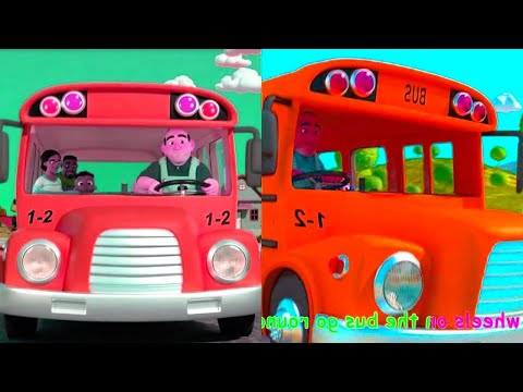 Wheels On The Bus No119 | COCOMELON! FAST RANDOM REPEATER OVERLAY! | Mash Up Video& Sound FX INVERT0