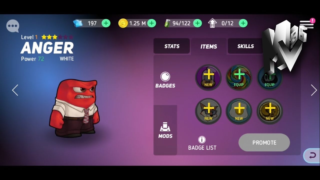 Anger Inside Out Gameplay and Leveling in Disney Heroes Battle Mode ...