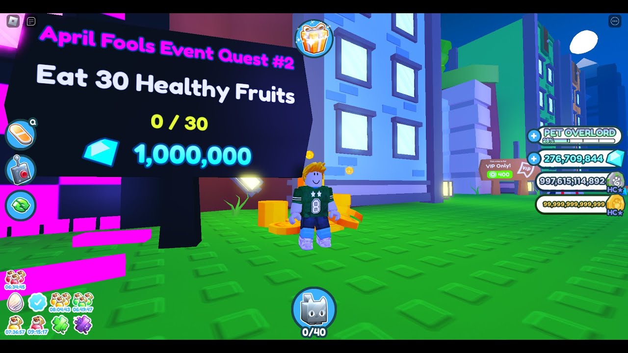 April Fools' Event! - Quest#2- Eat 30 Healthy Fruits! - DONE! in Roblox ...