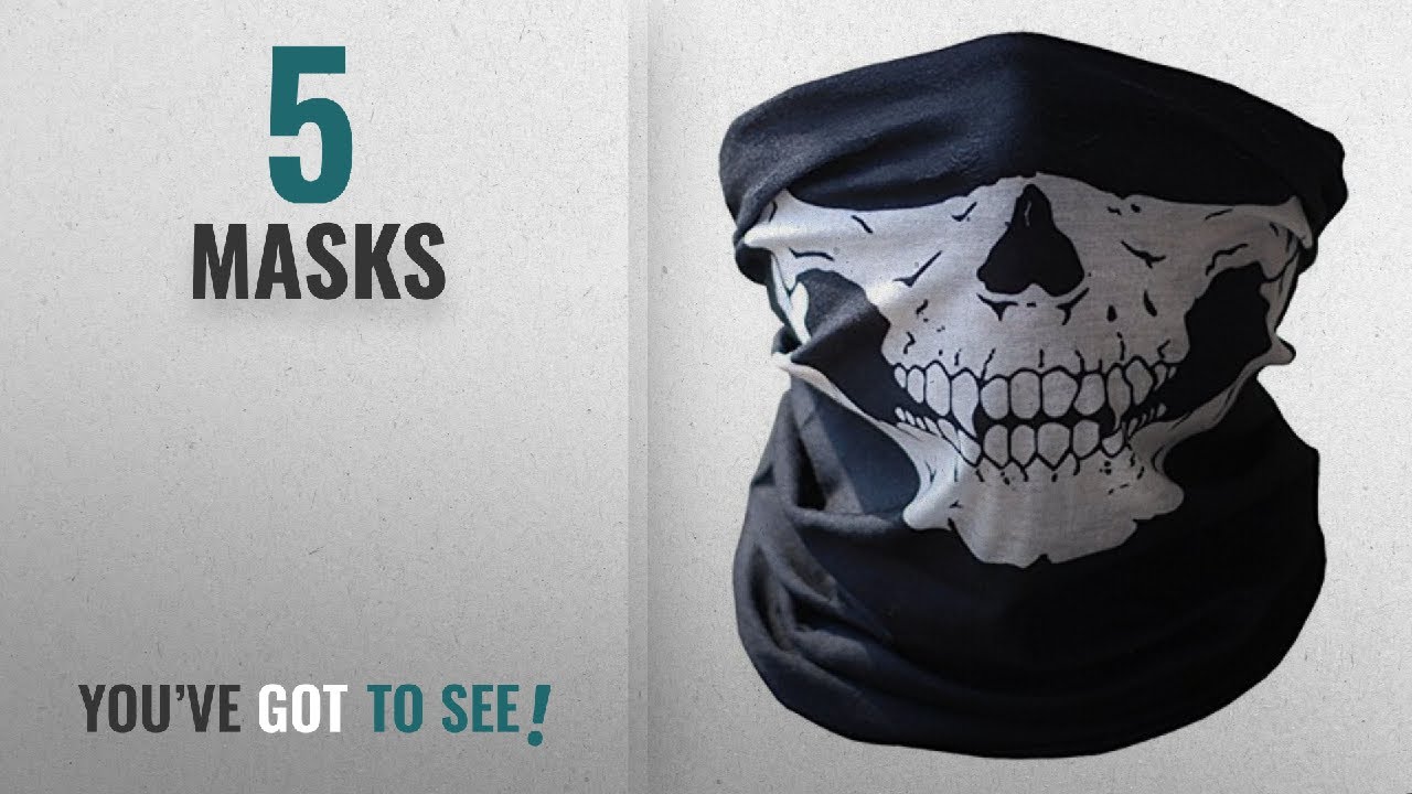 Top 10 Masks [2018]: Skull Tubular Protective Dust Mask Bandana ...