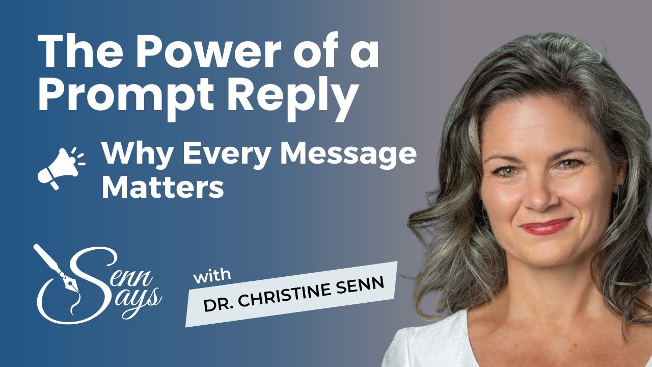The Power of a Prompt Reply: Why Every Message Matters - YouTube