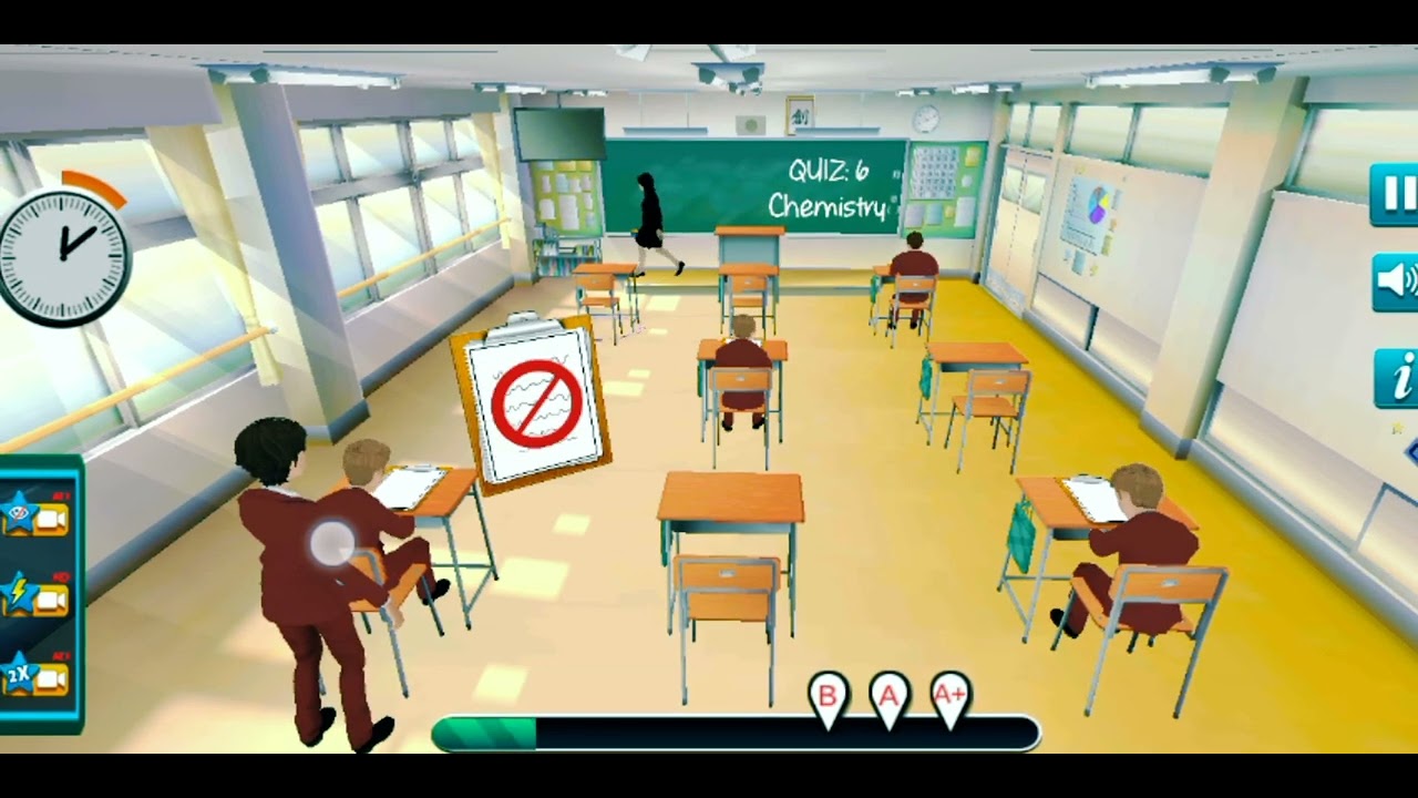 high school cheating paper game 😀😀🤖🧠 - YouTube