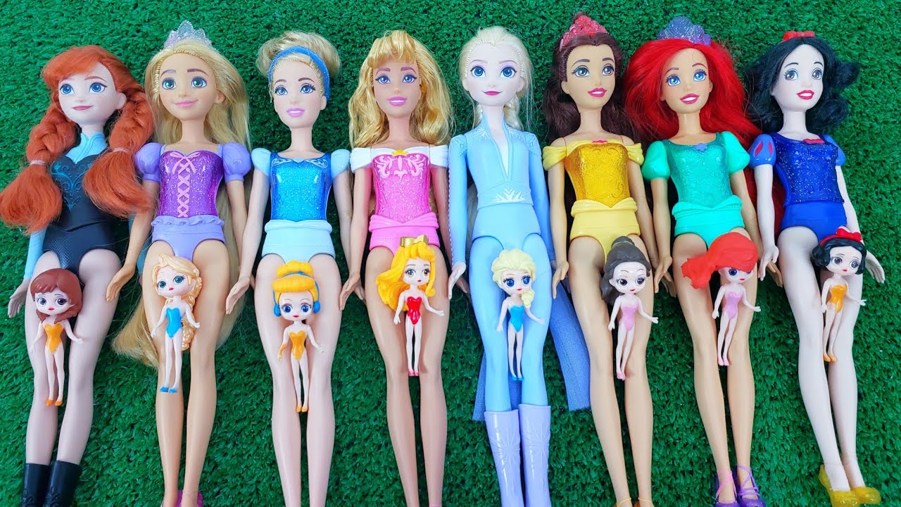 ASMR | Unboxing Mattel Disney Princess Spin & Reveal Surprise Dolls ...