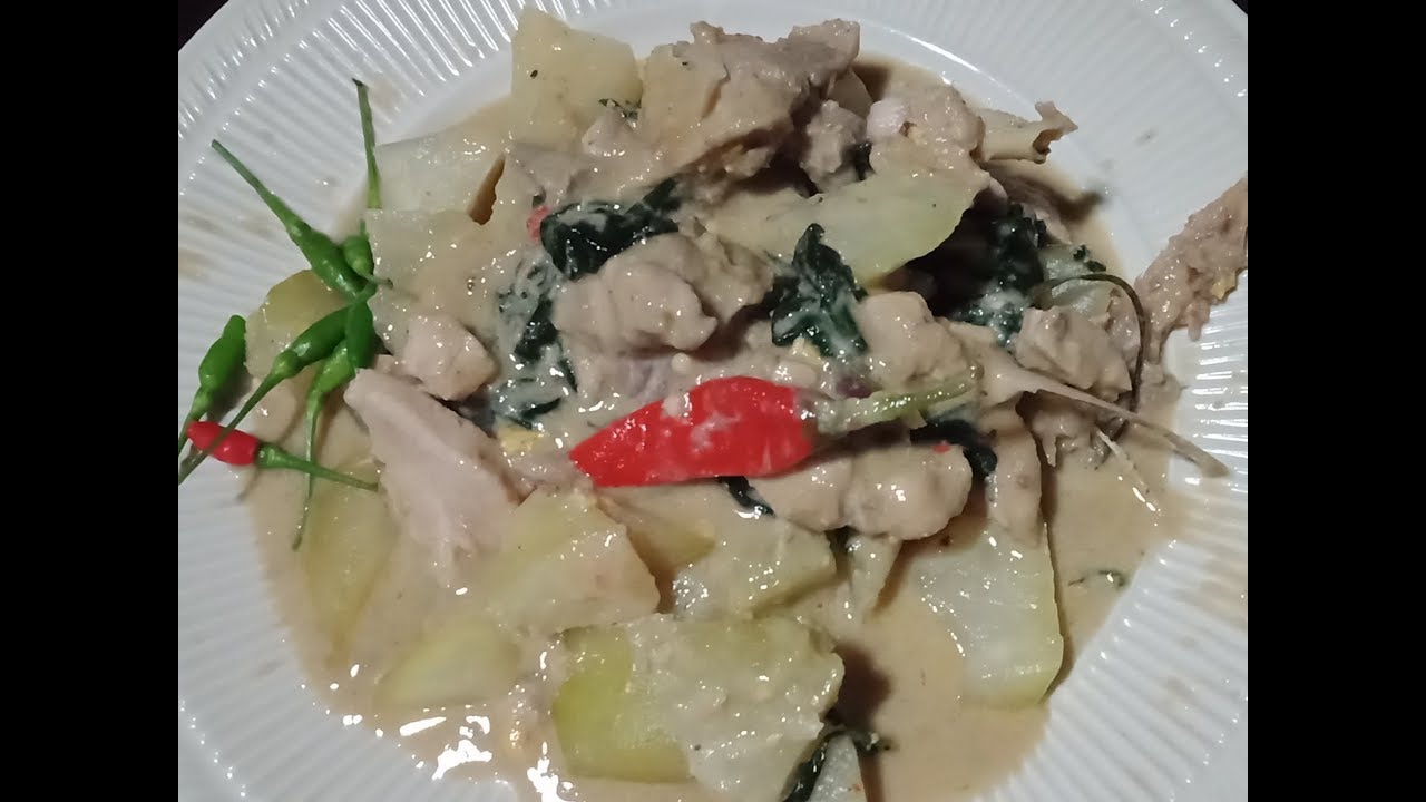 how to cook Adobong manok na may gata // walang tapon recipe//native ...