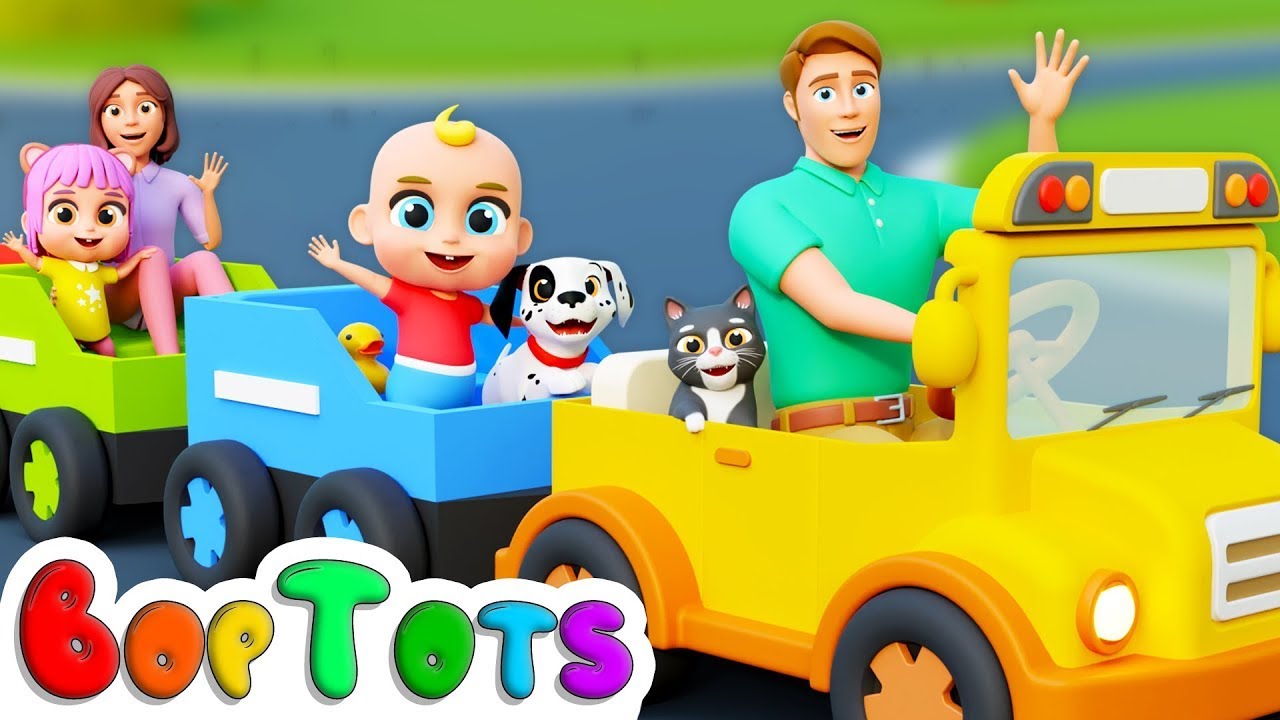 The Wheels on The Bus Song (Family Version) + More Nursery Rhymes ...
