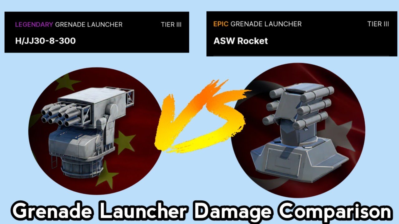 Modern Warship H/Jj30-8-300 VS ASW Rocket | Grenade Launcher Damage ...