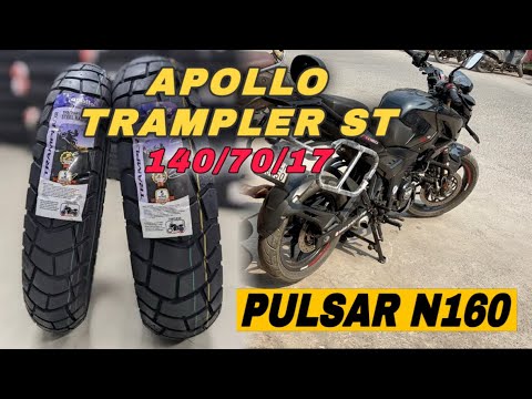 On-Road/OFF-Road सबके लिए Best Tyre Apollo Trampler ST 140/70/17 Pulsar ...
