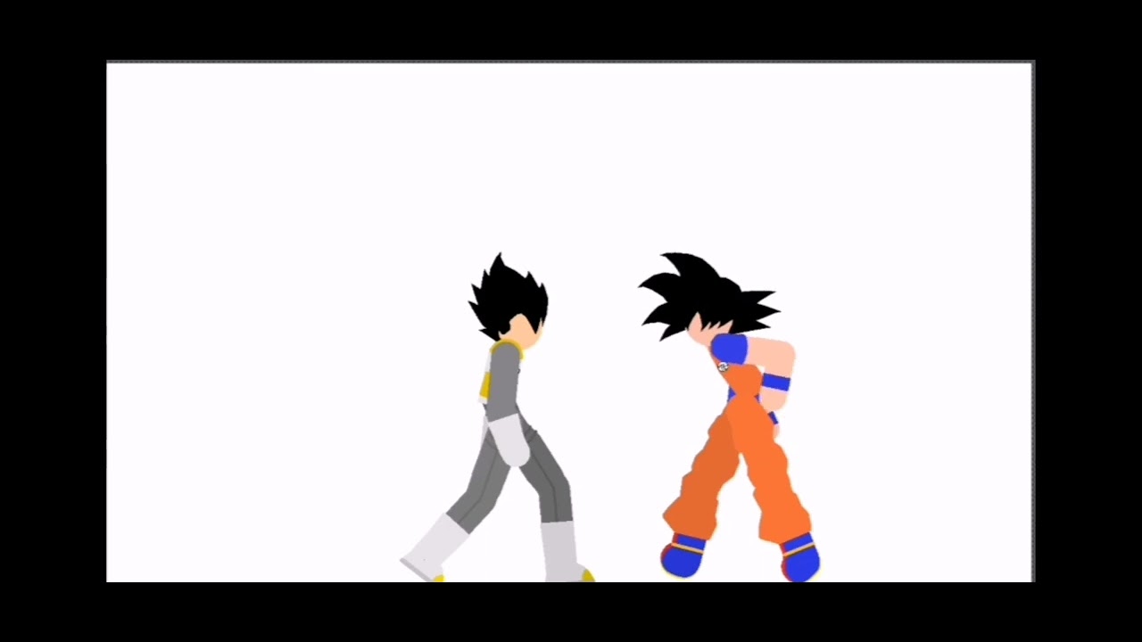 goku vs Vegeta Stick nodes - YouTube