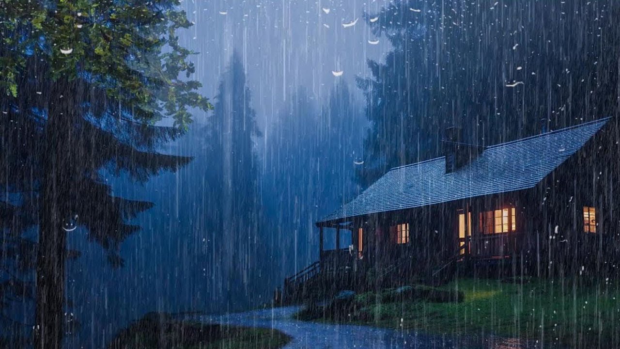 Gentle Night RAIN - Rain Sounds For Sleeping - Thunderstorm Sounds ...