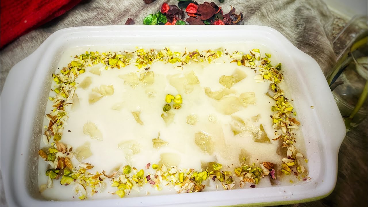 ഇളനീര്‍ പുഡ്ഡിംഗ്| Tender Coconut Pudding Malayalam| Ilaneer Pudding ...