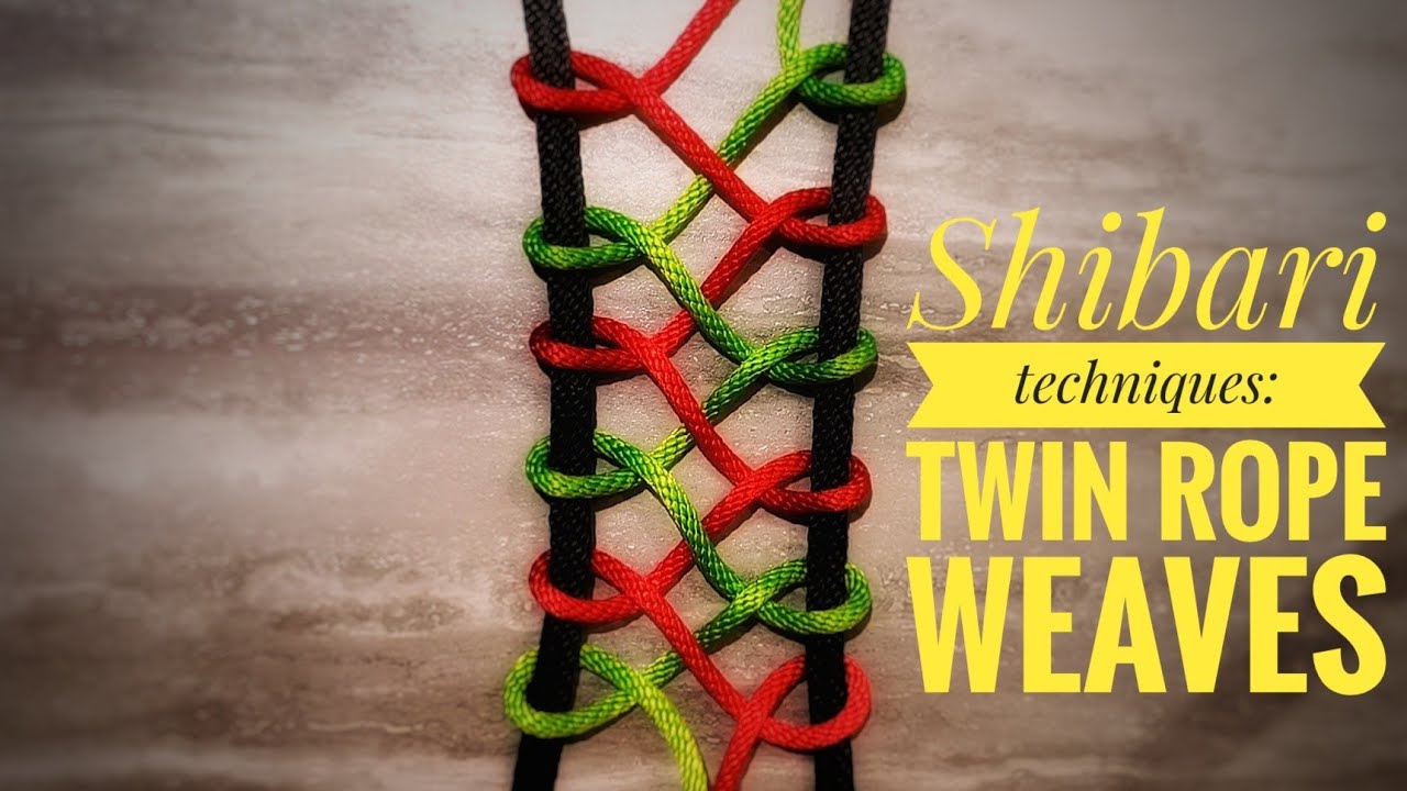 Shibari techniques: Twin-rope weaves - YouTube