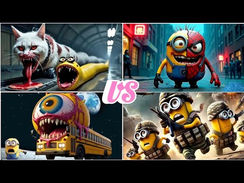 Minions worm School bus Tiles hop - YouTube