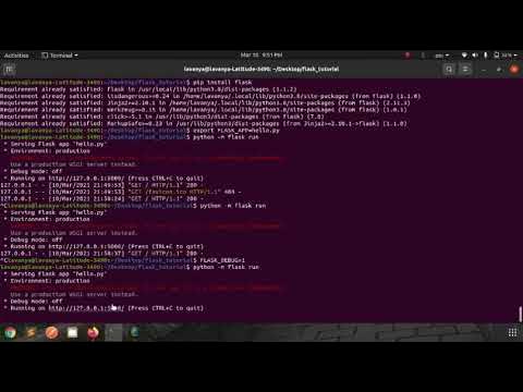 Python Flask Tutorial | Hello World - YouTube