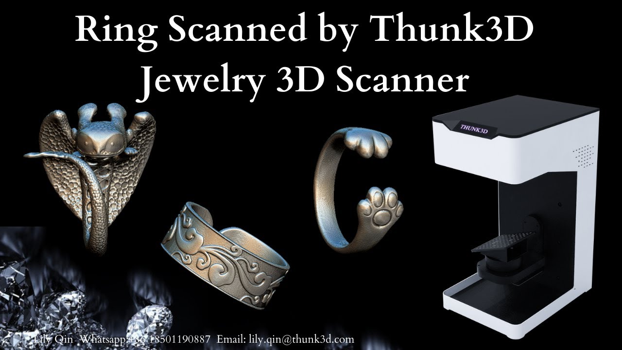 Thunk3D JS300 Jewelry 3D Scanner for Ring Design 3D Print - YouTube