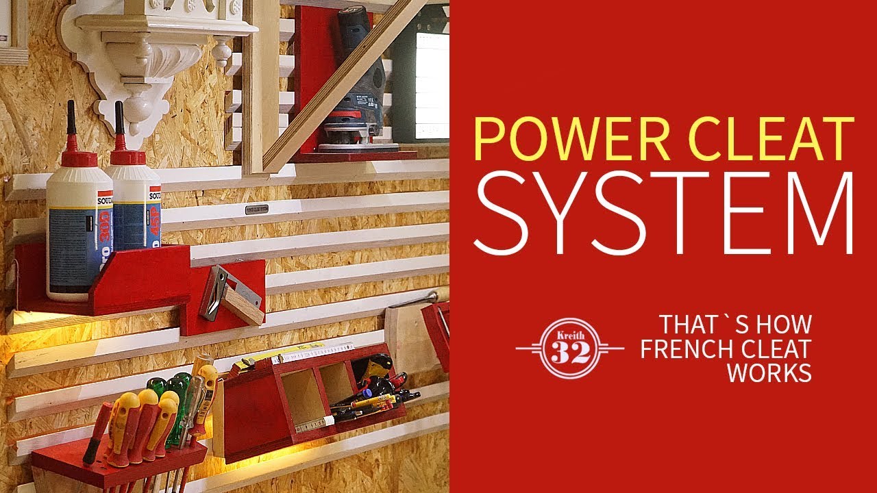 Power Cleat System - the Next Generation of French Cleat wall - YouTube