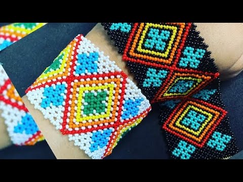 Huichol bileklik yapılışı (huichol bracelet tutorial)