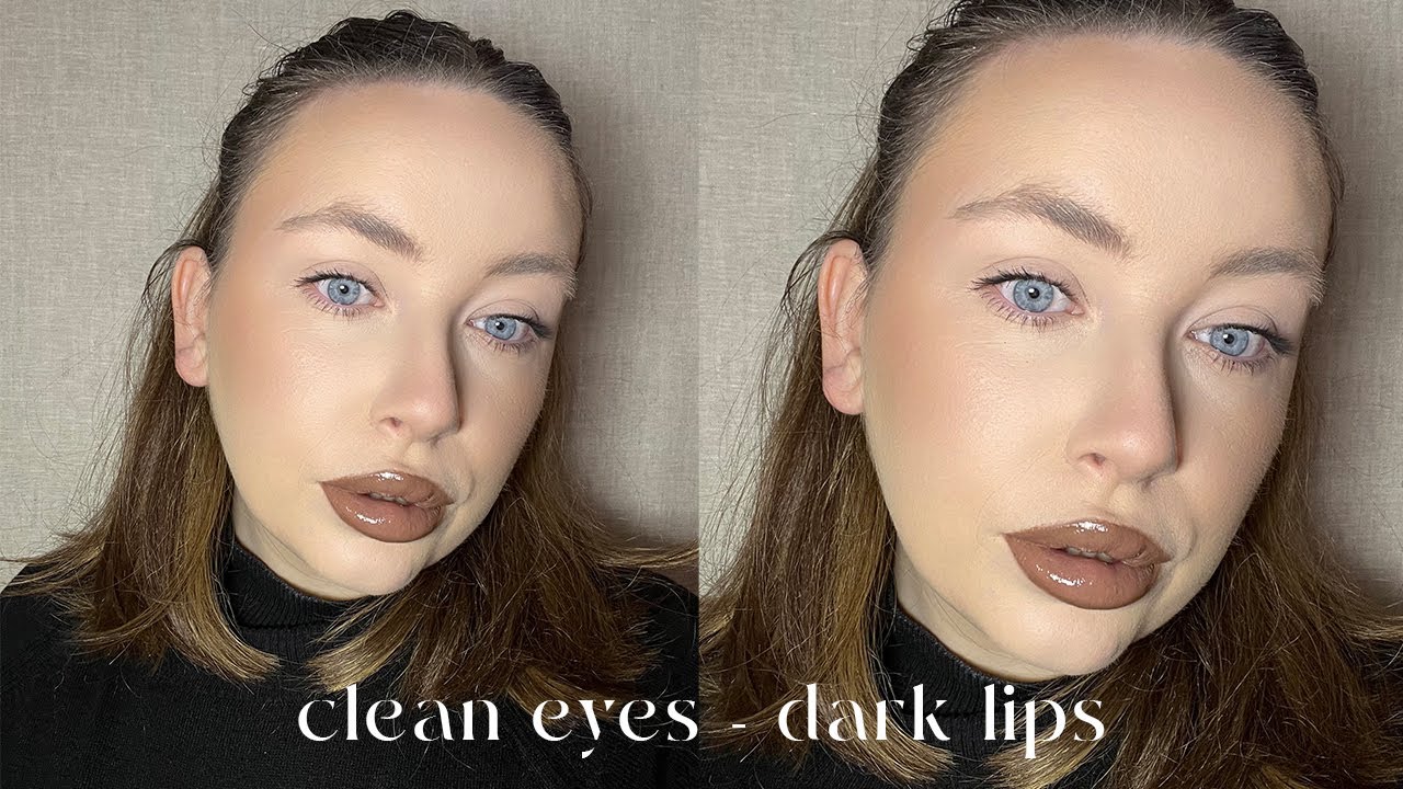AFFORDABLE 90s GLAM - THIS BASE, WOWW! | bare eyes, dark lip, great ...