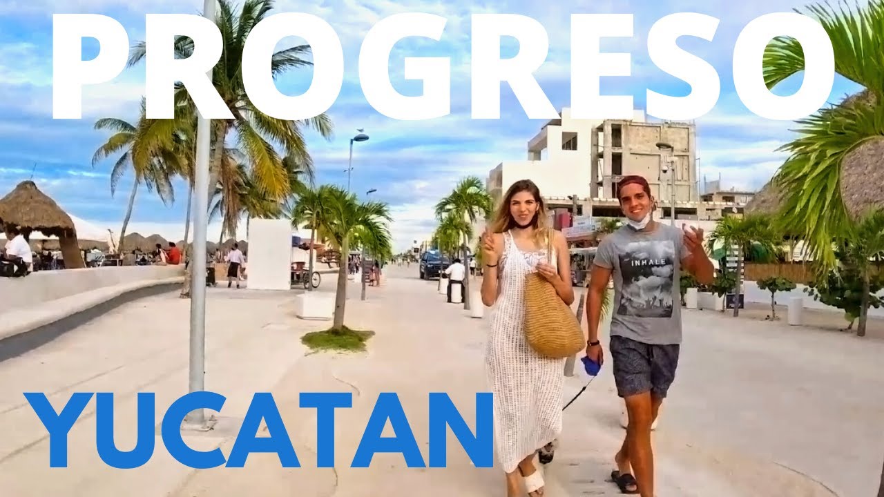 🇲🇽 Progreso Yucatan Walking Tour of Malecon Tradicional 2021 | Yucatan ...