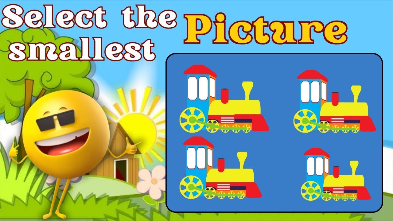 Select the smallest picture |toddler learning video | fun educational ...
