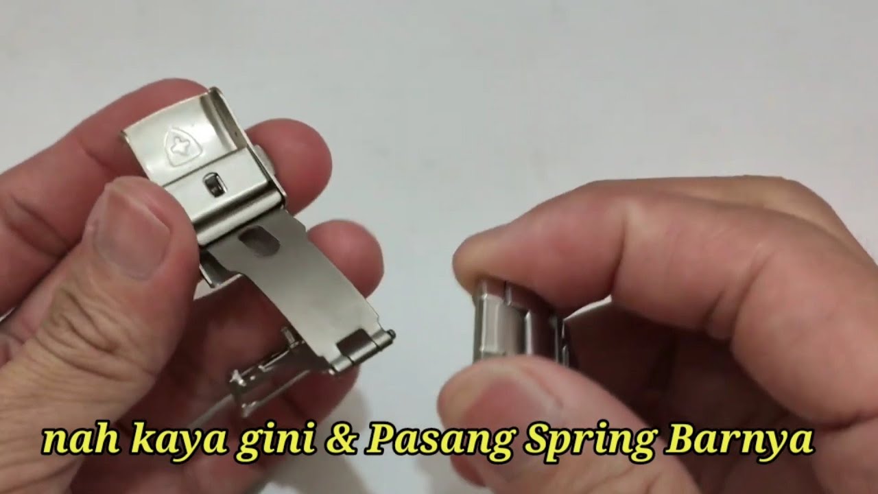 Cara Ganti Buckle Pengunci Tali Rantai Jam Tangan stainless - YouTube