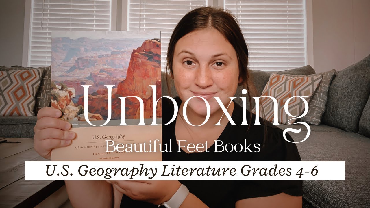 unboxing beautiful feet books us geography grades 4-6 - YouTube