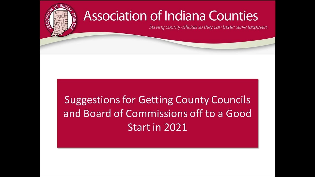 Suggestions for Getting County Councils and Board of Commissions off to ...