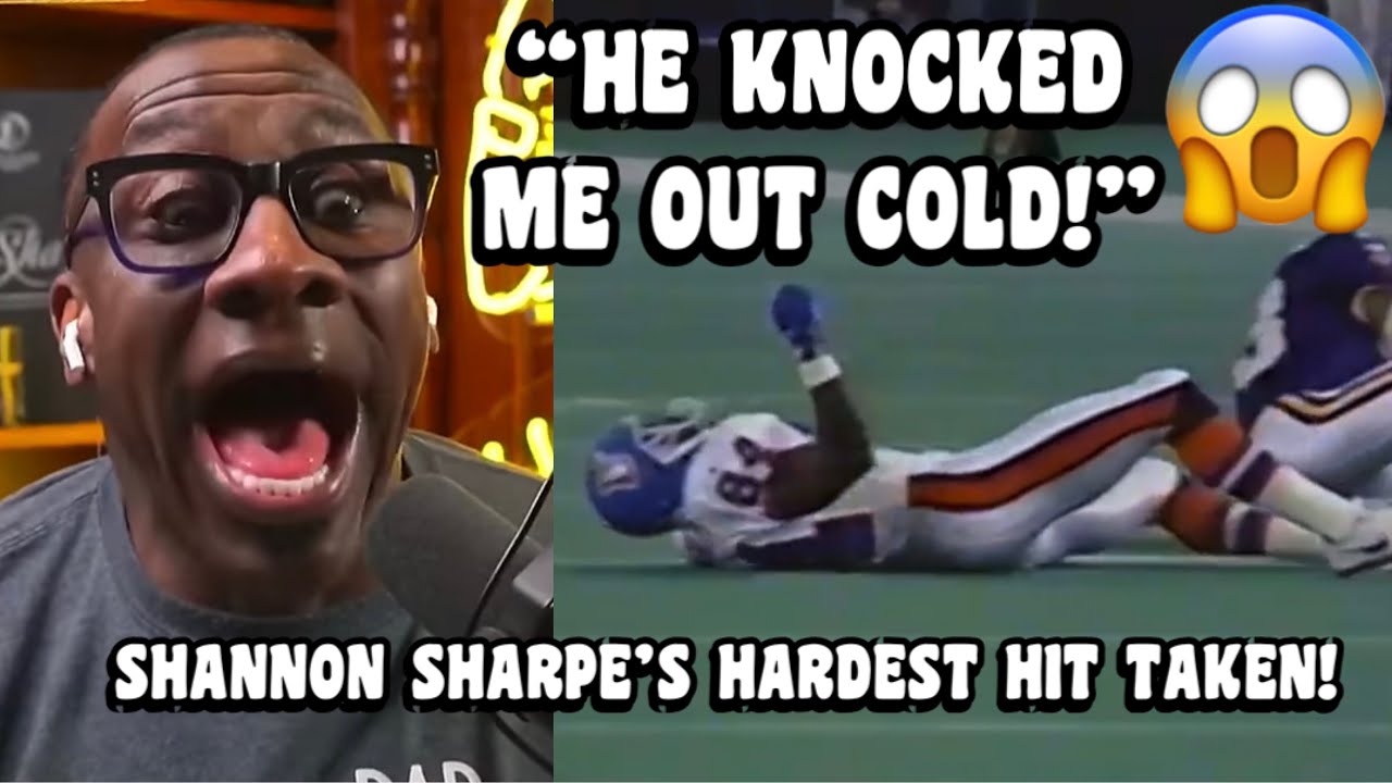 When Shannon Sharpe got KNOCKED OUT! 😨 Shannon Sharpe’s HARDEST HIT in ...
