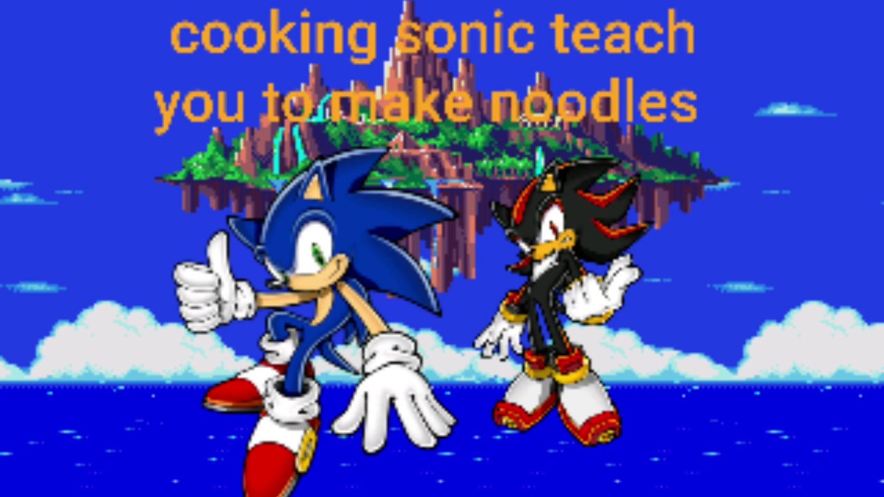 Cooking with chef sonic shadow - YouTube