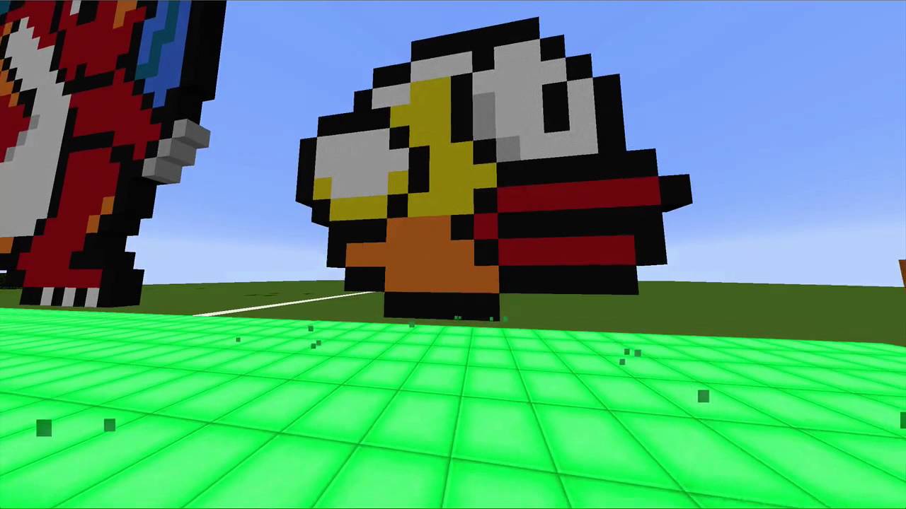 Minecraft PIXEL ART - YouTube