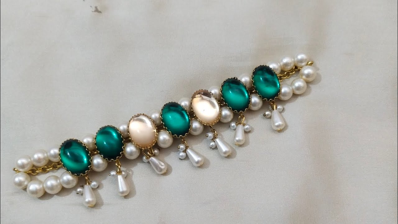 How to make necklace at home |Diy simple and easy necklace - YouTube