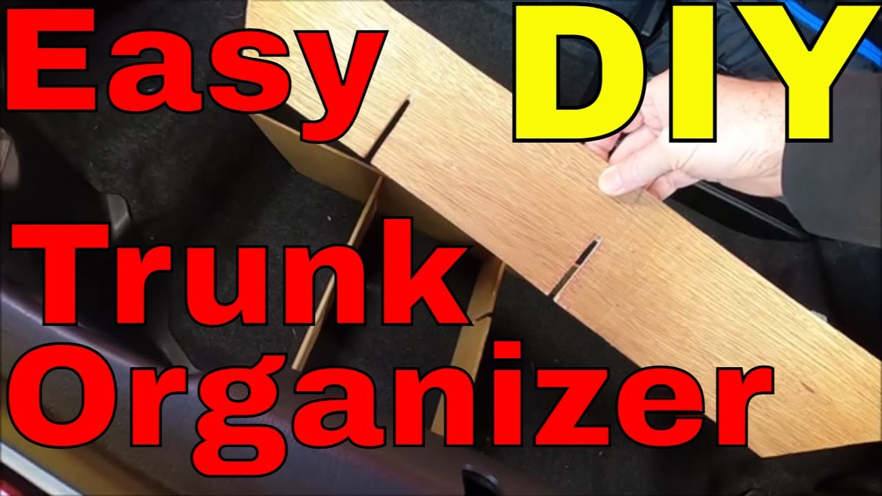 Easy To Make DIY Trunk Organizer - YouTube