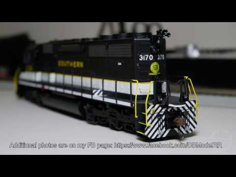 Review: HO Athearn RTR EMD SD40 (2018 Version, DC) - NS 3170 'Southern' High Hood SD40 - YouTube