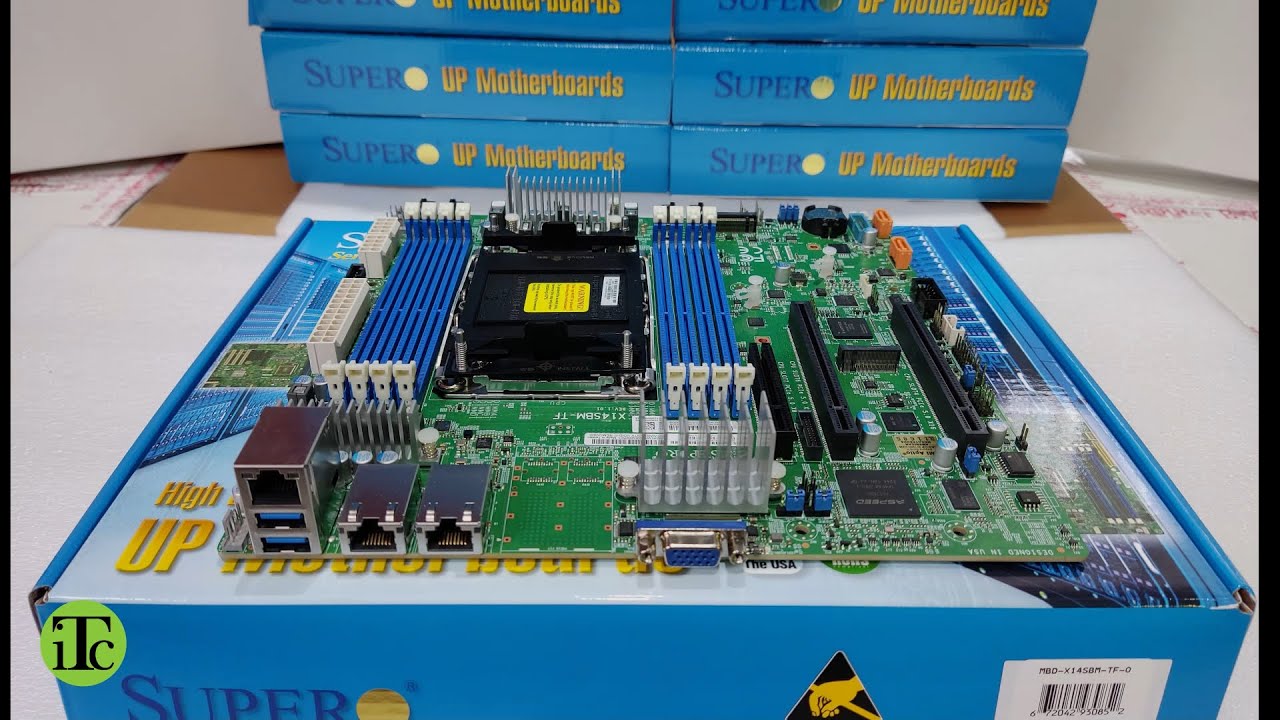 Unboxing Supermicro MicroATX MBD-X14SBM-TF for Intel® Xeon® 6700 LGA ...