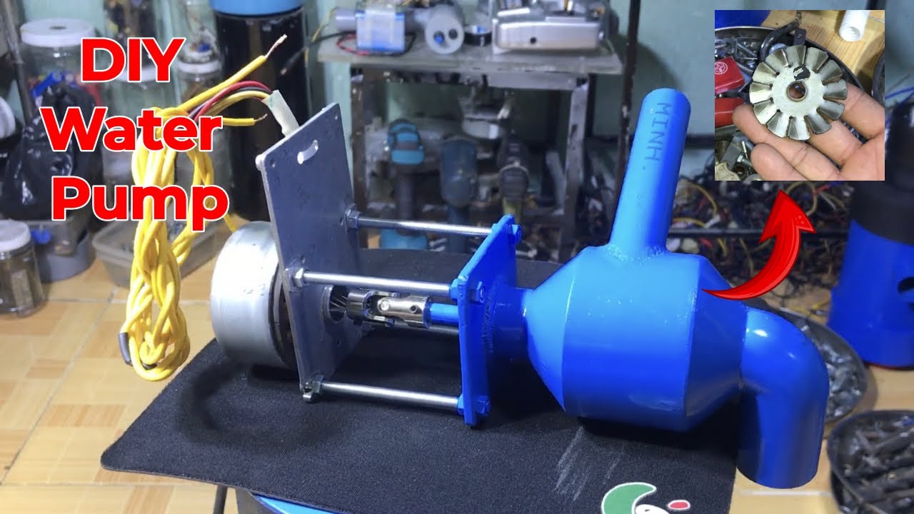 How to Make a Super Powerful Water Pump from PVC and Brushless Motor ...