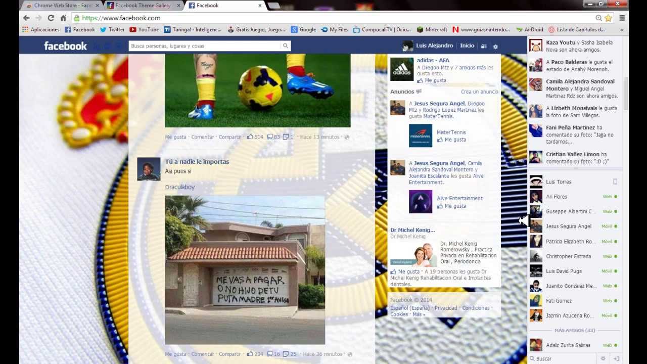 Personalizar tu Feisbuk(Facebook) al Gusto HD - YouTube