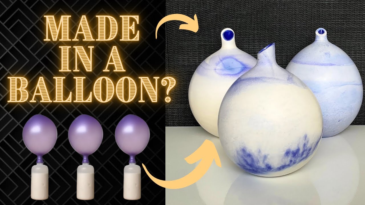 I Made a Bud Vase in a BALLOON! Balloon casting with Aqua Cast - YouTube