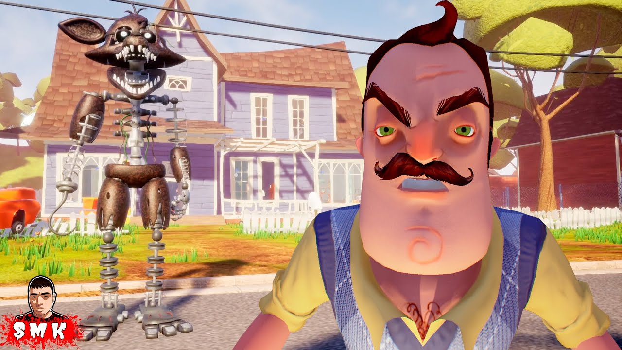 FOXY STOLE HIS NEIGHBOR! GAME HELLO, NEIGHBOR WALKTHROUGH MOD Foxy ...