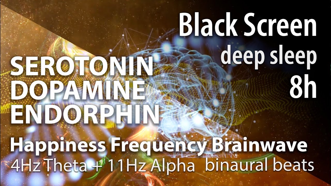 Happiness Frequency Brainwave Music serotonin, dopamine and endorphin binaural beat deep sleep ...