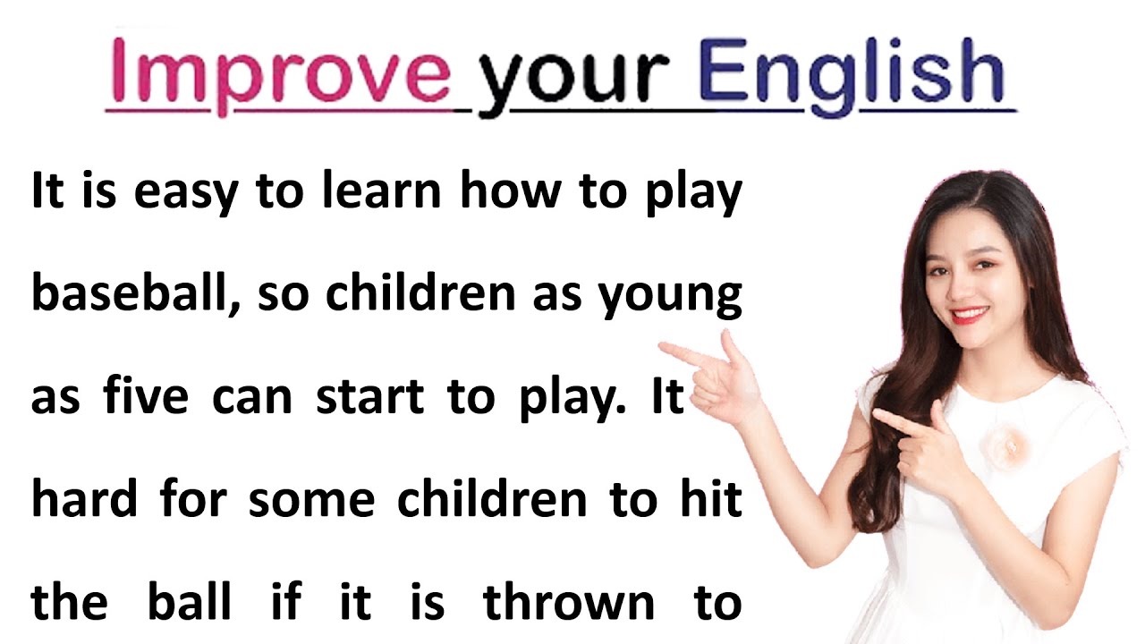 Baseball | Learning English Speaking | Level 2 | Listen and Practice ...