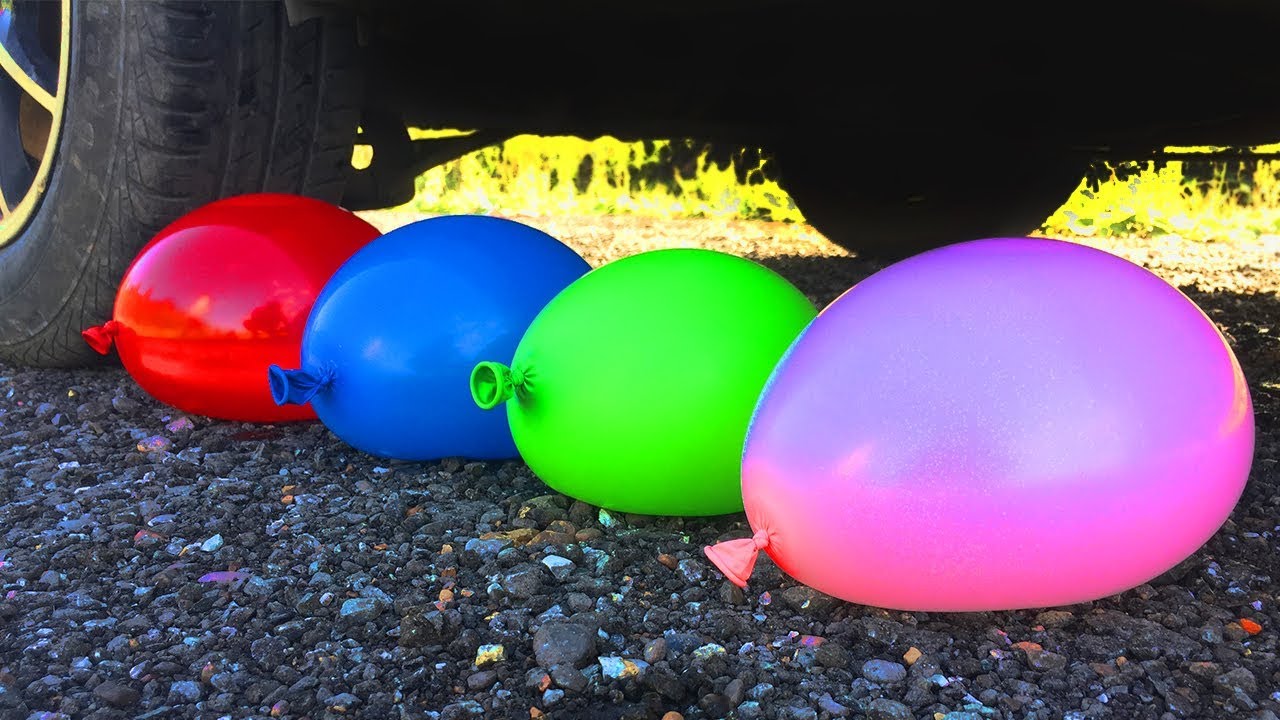 EXPERIMENT - CAR VS WATER BALLOONS - YouTube