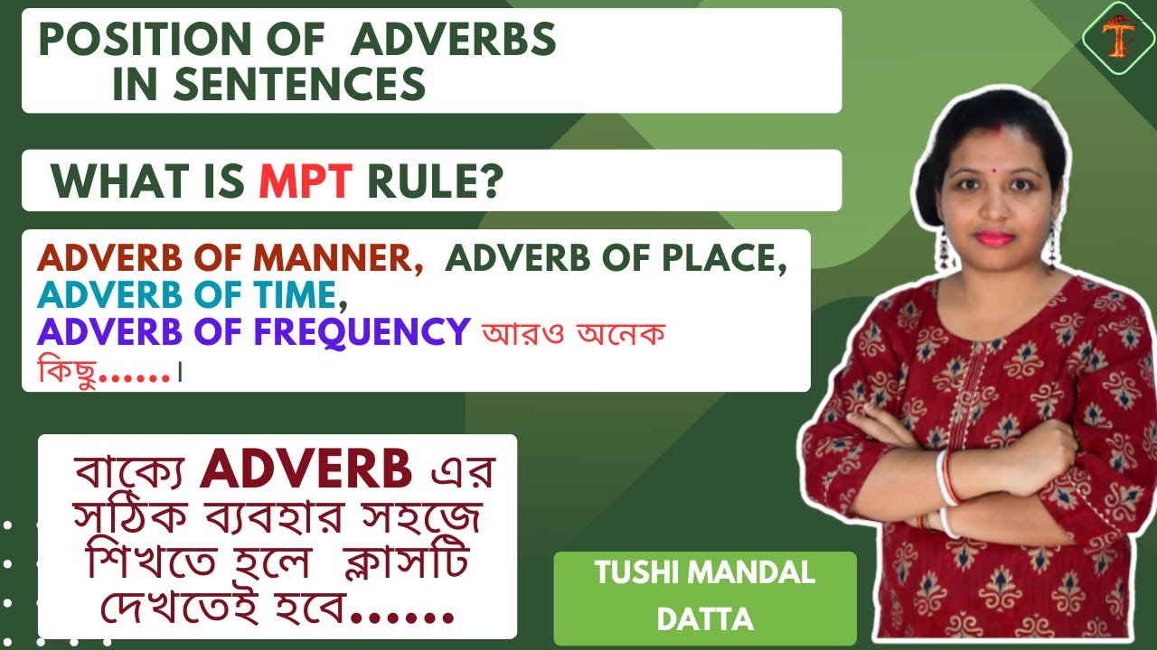 What is ADVERB? Position of Adverb | ADVERB of MANNER, PLACE, & TIME ...