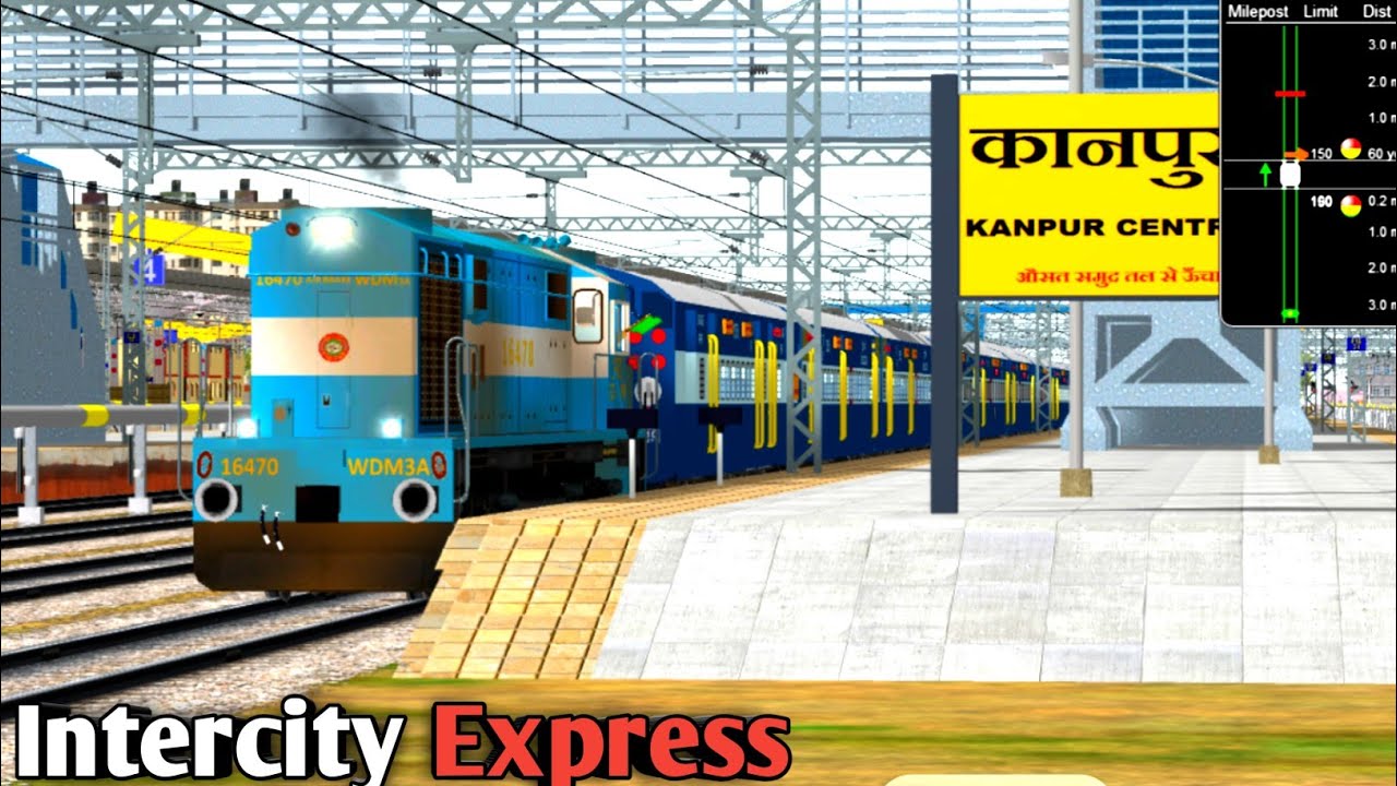INTERCITY Express in IR- MSTS || Open Rails || Indian Railways Train ...