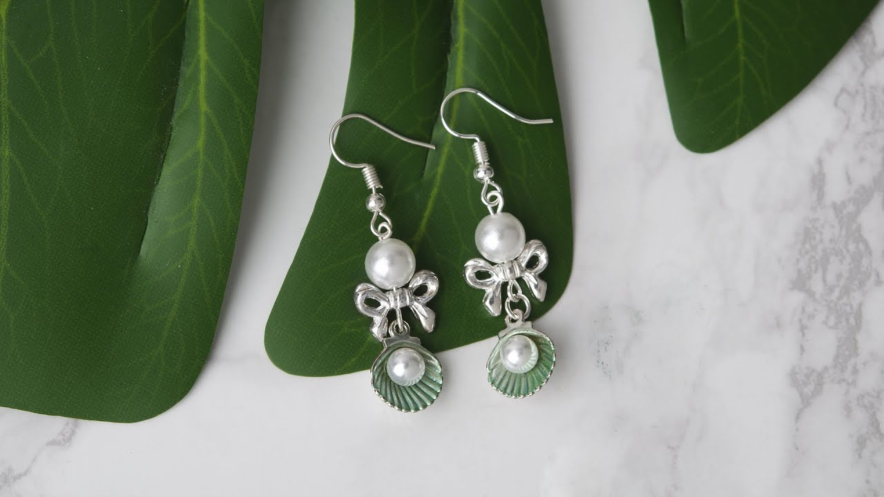 DoreenBeads Jewelry Making Tutorial - How to Make Shell Beaded Earrings ...