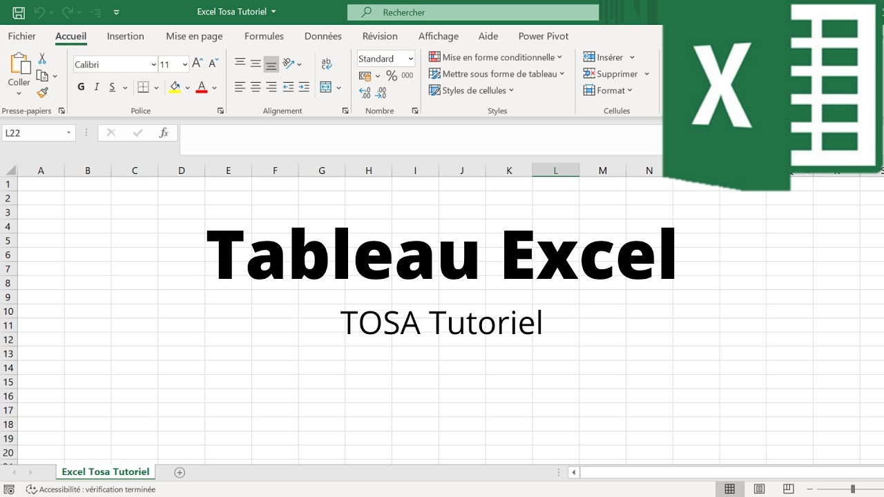 Comment utiliser les tableaux avec Excel 2020 - Excel - TOSA 2016 - YouTube